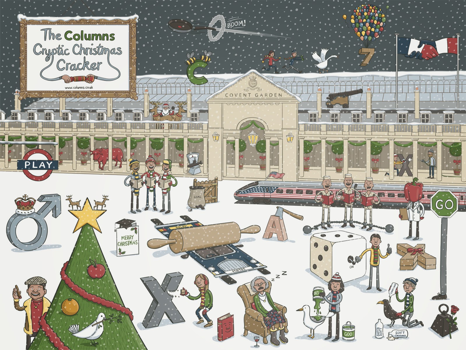 QuinkyArt: Columns Cryptic Christmas Cracker
