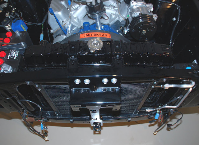 1970 Mach1 Reconstruction: Step 49 - Radiator and AC Condenser
