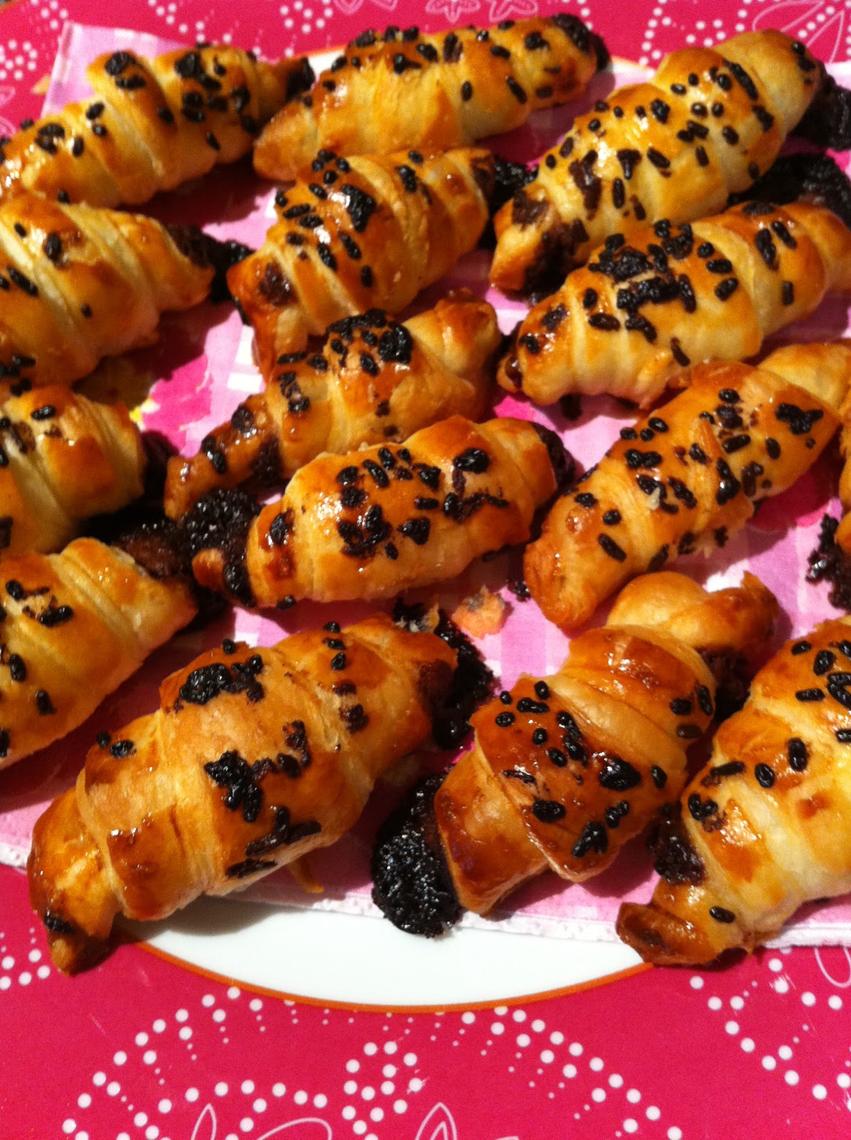 Las recetas de cocina de SofyLeon: Mini croissants de chocolate de ...