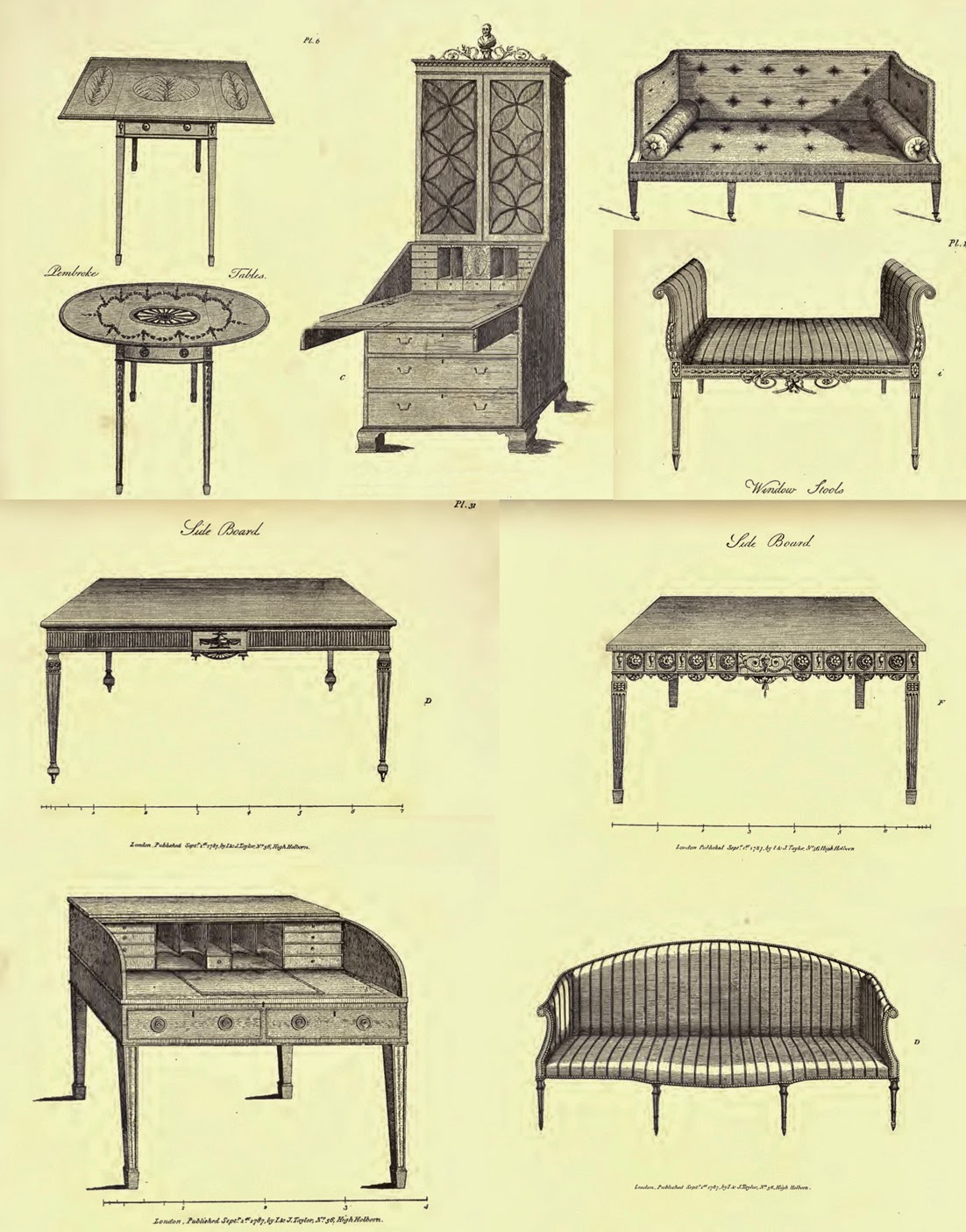 Clásicos del mueble y diseñadores: Thomas Sheraton - estilo clásico inglés