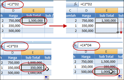 Belajar Excel: Tanda $ (Absolute Reference) pada Excel