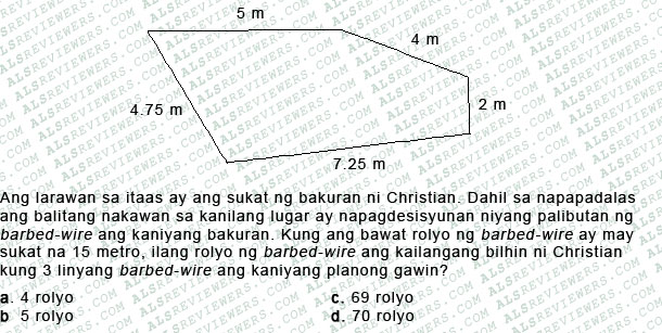 ALS A&E Test Reviewer: Math, Problem Solving ~ ALS A&E Reviewers
