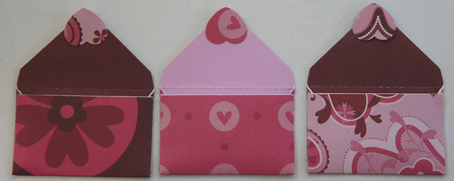 Play as U GO: Mini mini Envelopes for Valentine's Day
