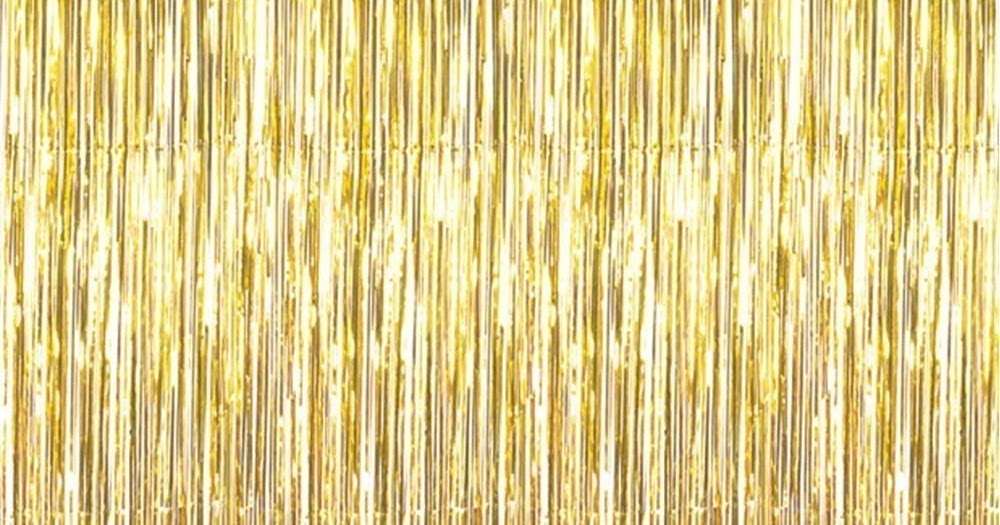 Not Just Another Southern Gal: Metallic Gold 3ft x 8ft Gold Foil Fringe ...