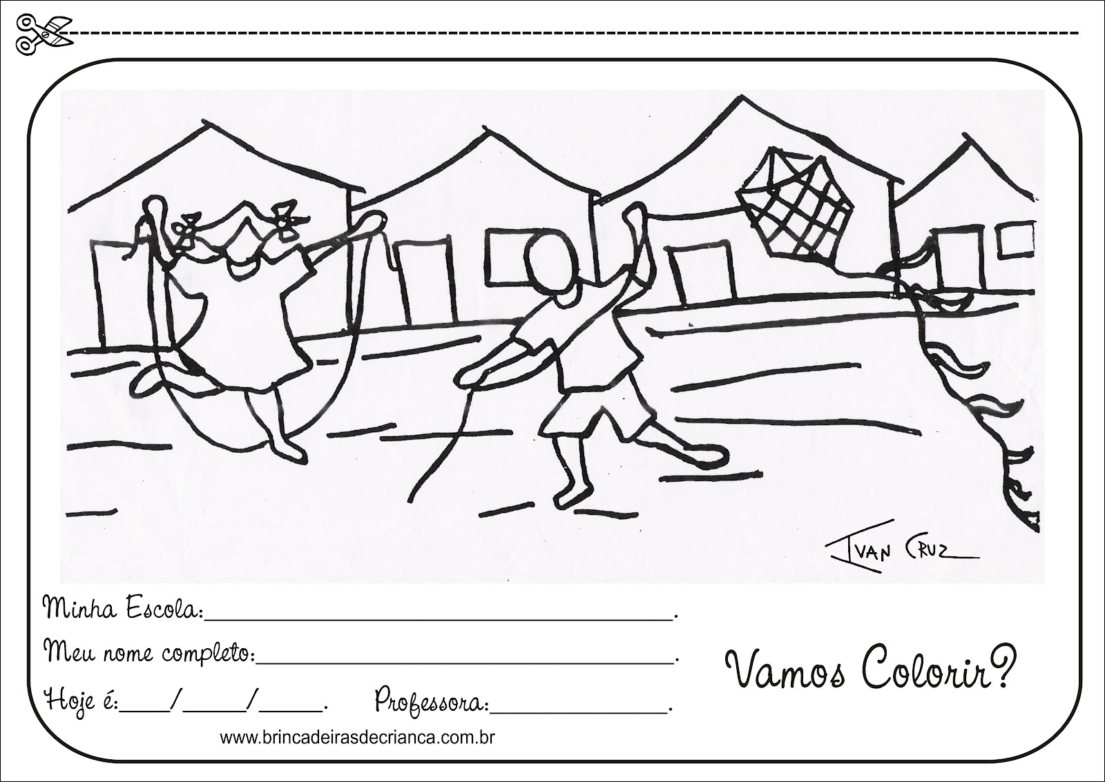 Baú da Web: Ivan Cruz desenhos para imprimir e colorir