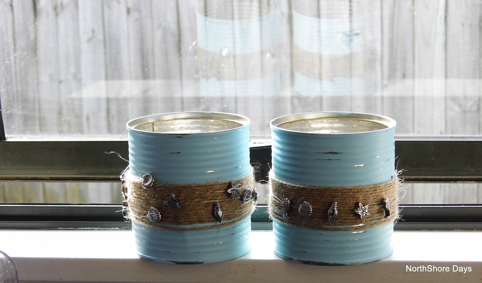 NorthShore Days.....: Repurposed Beachy Tins