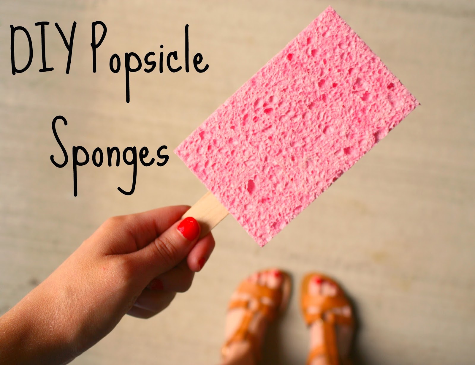 The Daily Sugar: DIY: "Popsicle" Sponges