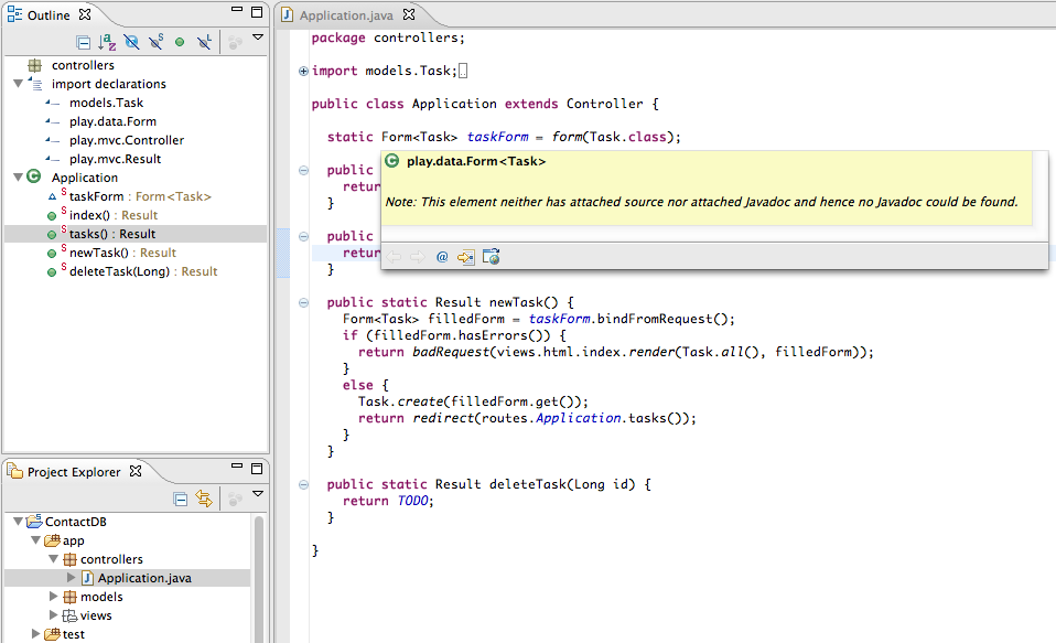 David On Software How To Set Up Play Framework 20 Javadocs For Eclipse 3886