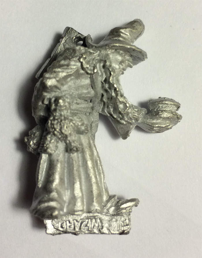Painted Lead Miniatures: Unreleased Citadel Wizard from 1987