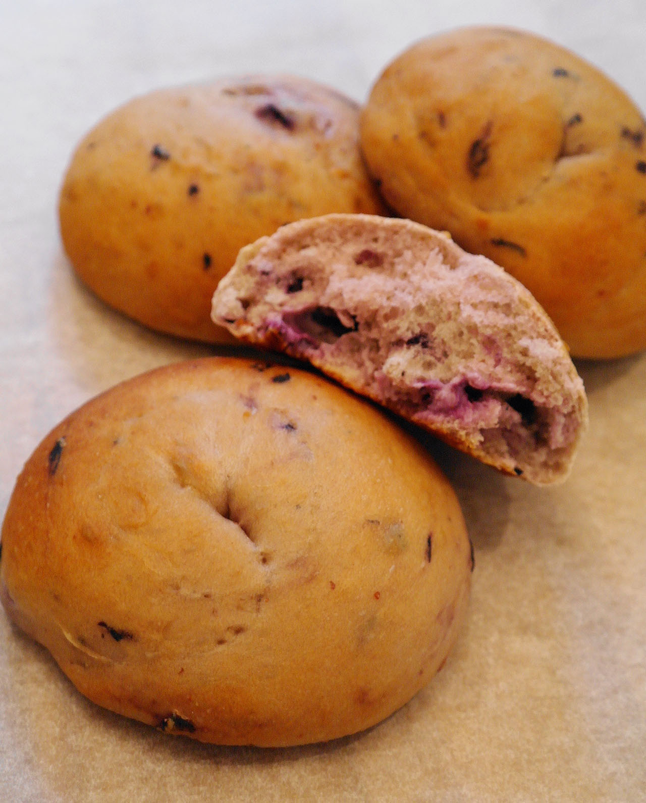 Sugary Tale: Blueberry Bun with Blueberry Cream Cheese