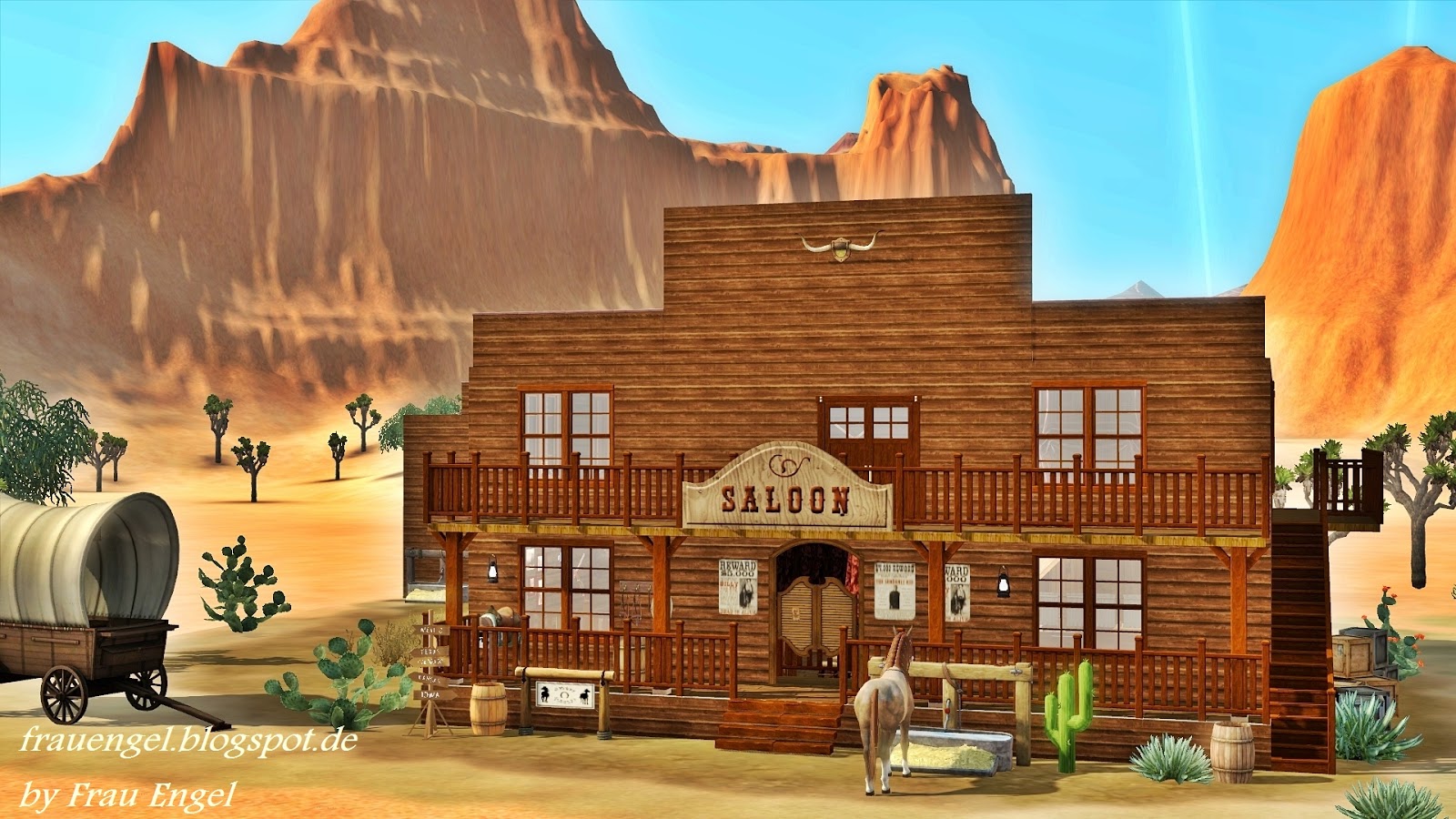 entertainment world: My Sims 3 Blog: Saloon in the Wild West by Frau Engel