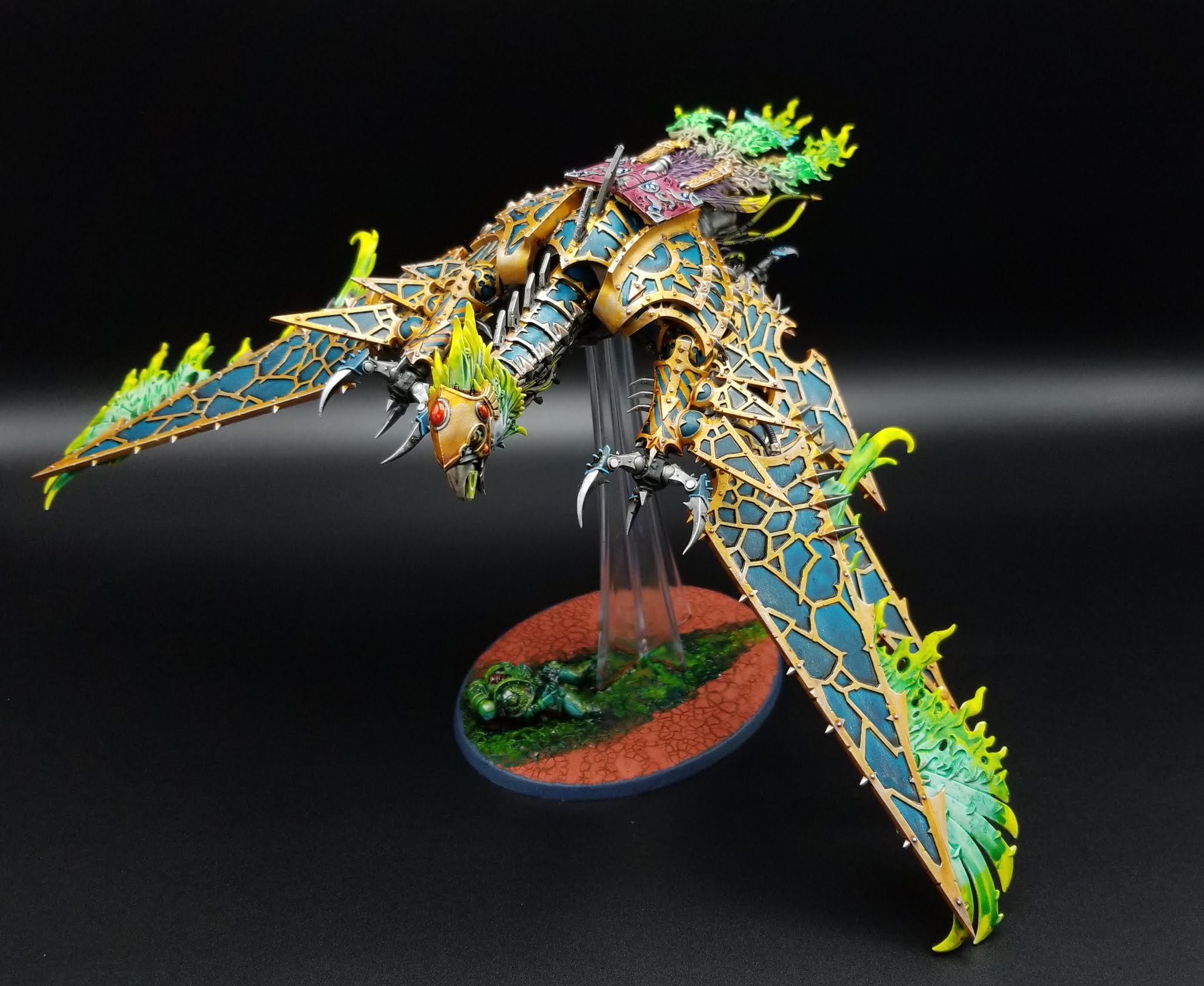 Tigurius's Omnis Arcanum Models: Thousand Sons Heldrake conversion