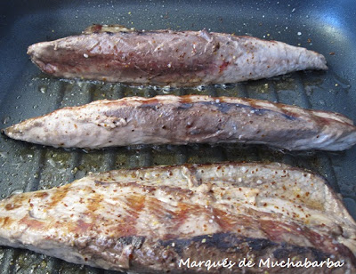las recetas del marqués de muchabarba: FILETES DE MELVA A LA PLANCHA