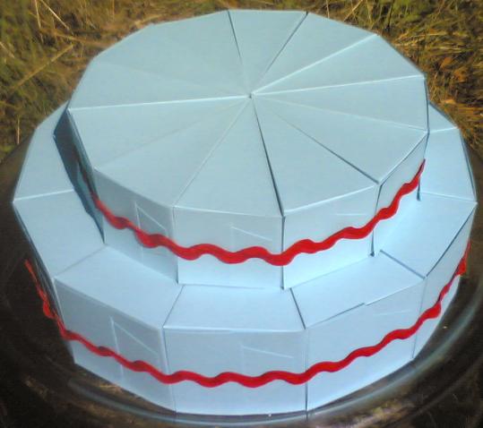 Handmade Paper-Heaven: Blue paper cake / tort din hartie albastru