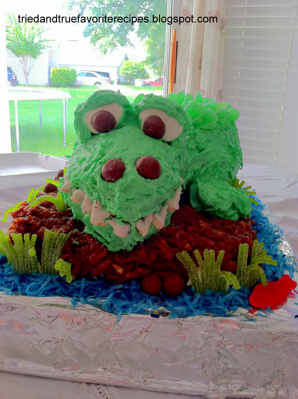 Tried and True Favorite Recipes: Alligator or Crocodile Cake