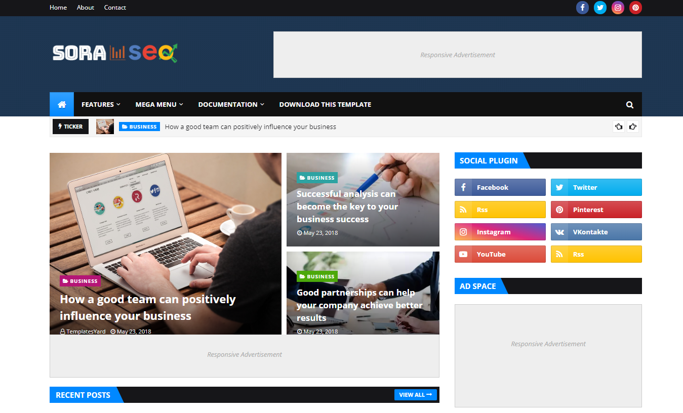How To Setup Sora SEO 2 Blogger Template - Sora Blogging Tips