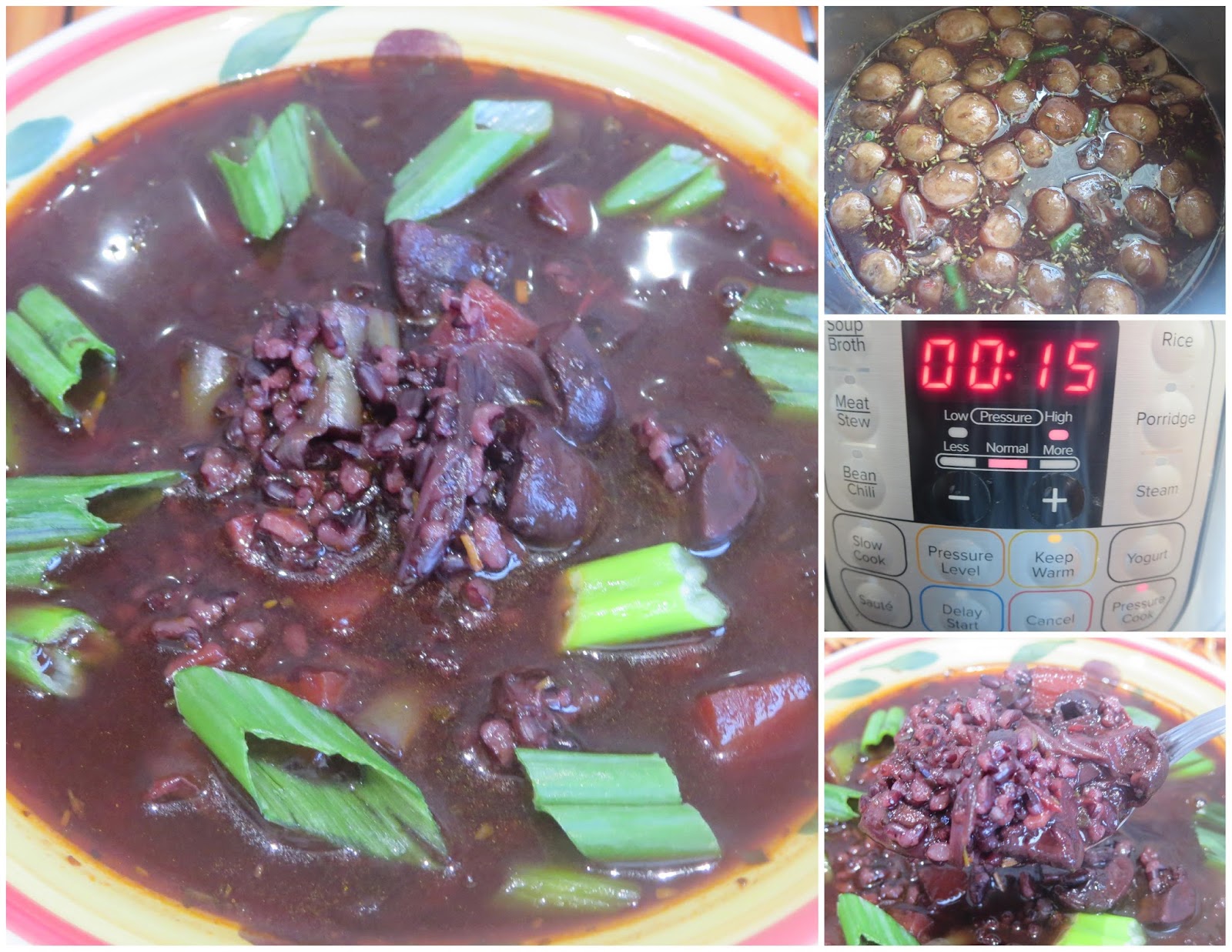 Instant Pot Black rice Soup (IP Kavuni Arisi Soup)