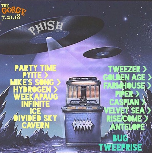 Phish 2018 Setlists and Art