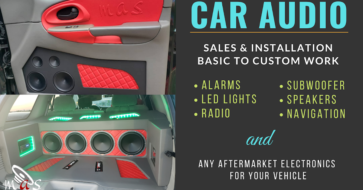 What We Offer ~ Modern AUDIO Solutions - Car Audio, Speaker, Subs, Alarm