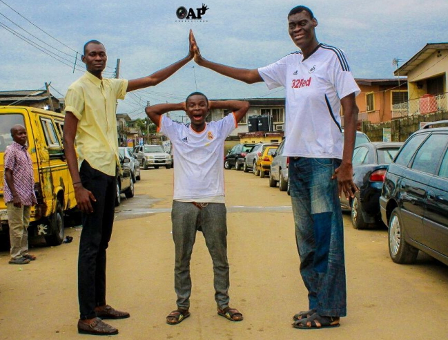 Nigeria’s Tallest Model Bakare Mubarak Finally Meets Afeez Agoro,The ...