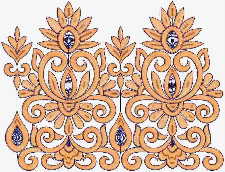 Embdesigntube: Gorgeous Cording Embroidery Lace Designs For Sarees