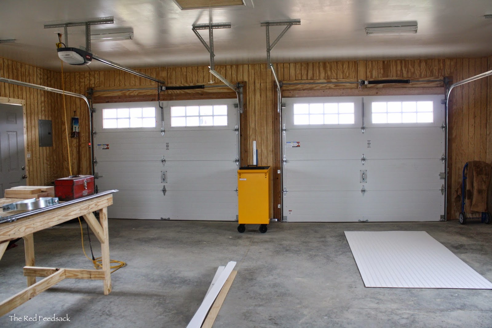 The Red Feedsack: The Garage {Slash} Shop Is Finished!