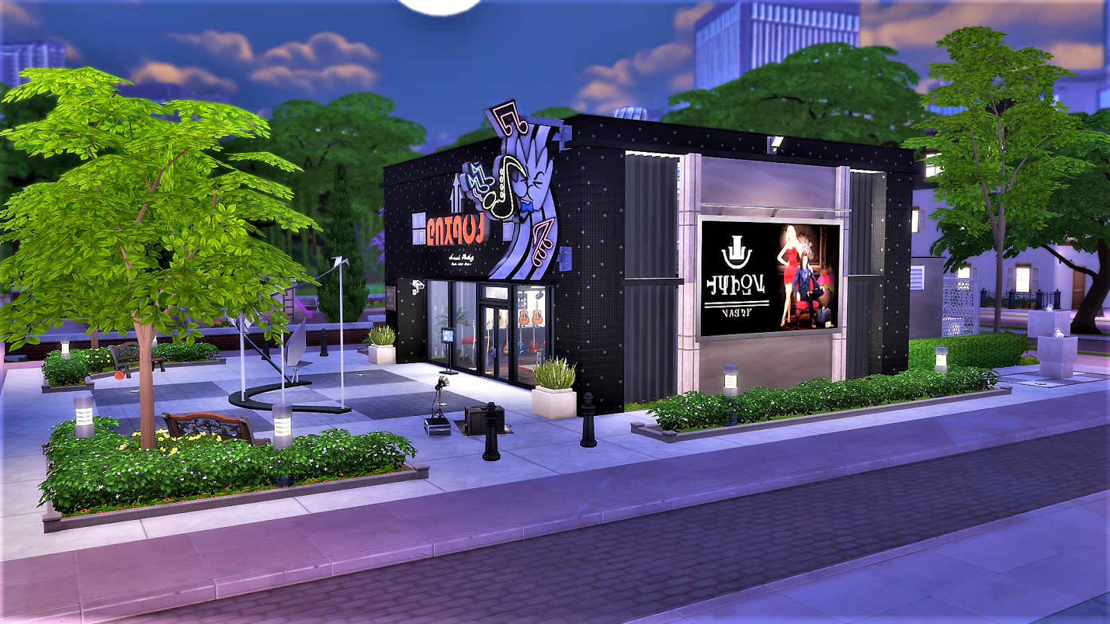 sim house design workshop: Sims 4 Music Store Rockers ----- 摇滚音乐店 (NO CC)