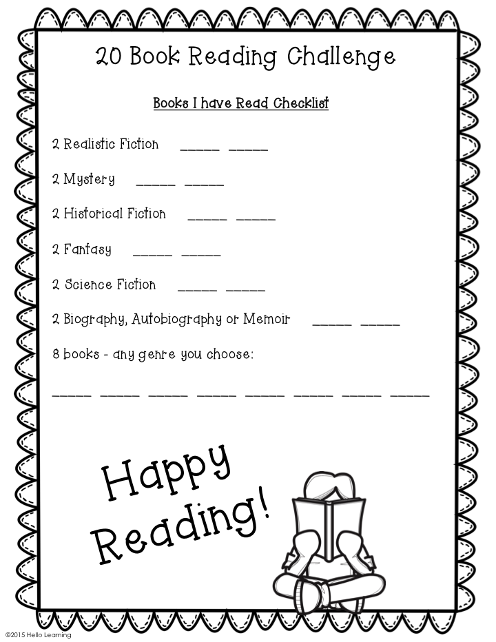 Hello Learning!: 20 Book Reading Challenge