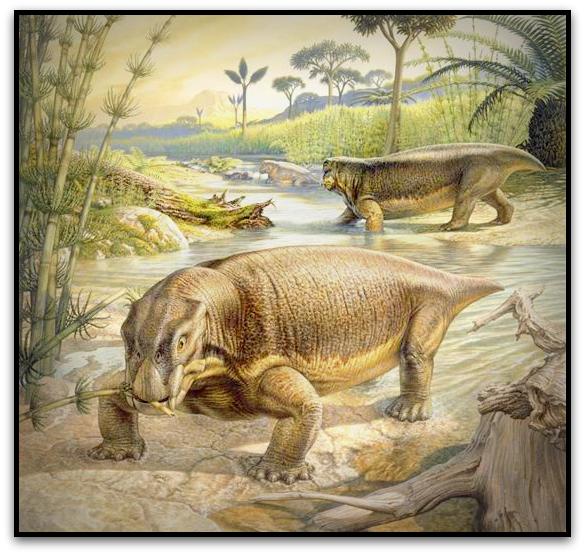 a mesozoic field guide: Artwork of the Permian