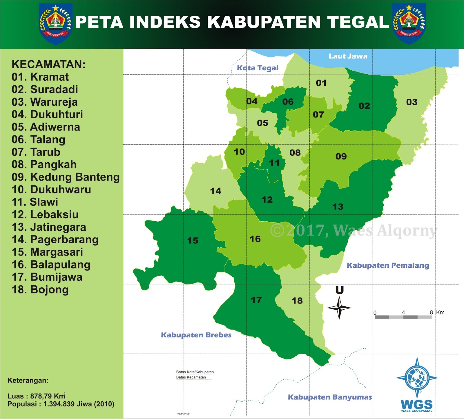 Peta Indeks Kabupaten Tegal - Gudang Tutorial