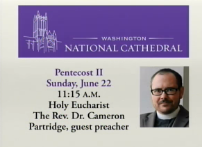 planet trans: Transgender preacher at the National Catherderal today