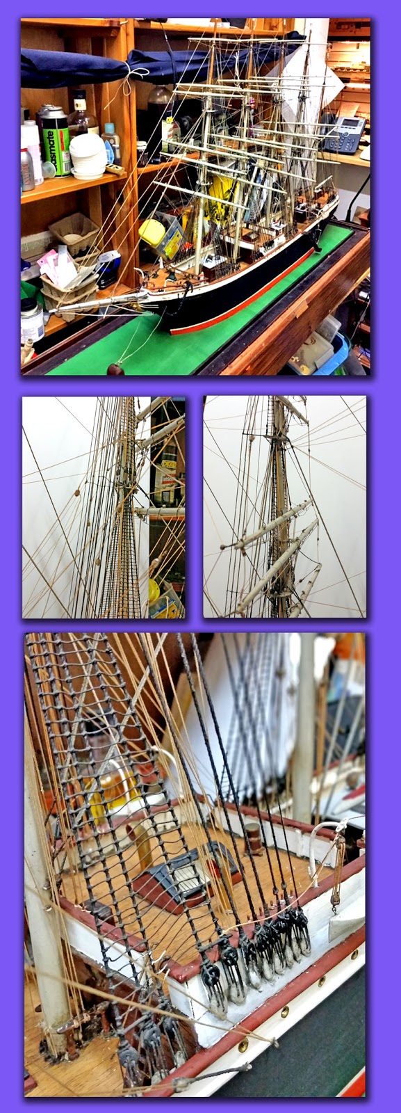 Maritime Model Museum: FIVE MASTED BARQUE "HARAL HAARFAGER"