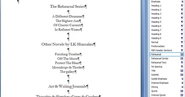 LK Hunsaker, Thoughts and Sketches: For Authors - Formatting Your Print ...