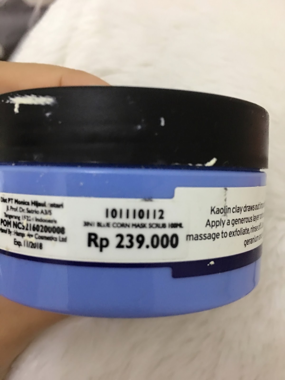 [REVIEW] THE BODY SHOP BLUE CORN 3 IN 1 DEEP PURIFYING SCRUB MASK