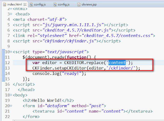 Java程式教學甘仔店: CKEditor + CKFinder 基本配置設定之二