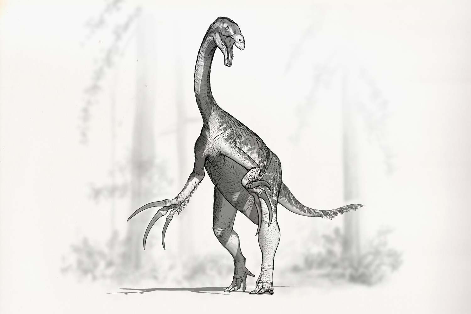 Raul Ramos Paleo Illustration: Draw Dinovember Day 24 Therizinosaurus