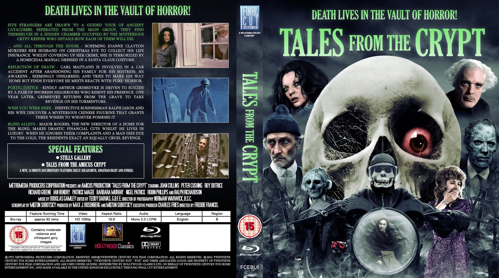 Arko's Covers: Tales From the Crypt (1972) Blu-ray Cover