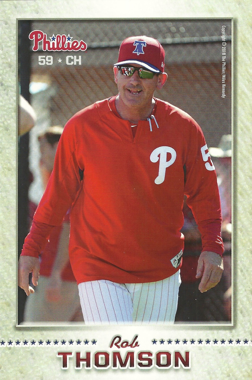 The Phillies Room: 2018 Chachi #27 Phillies Coaches - Rob Thomson