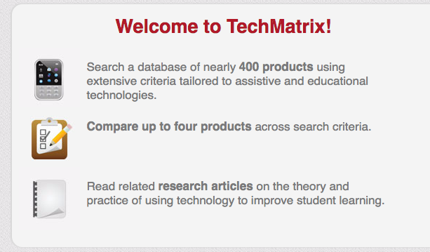 Assistive Technology Selection - Using Online Resources and Matrices to ...