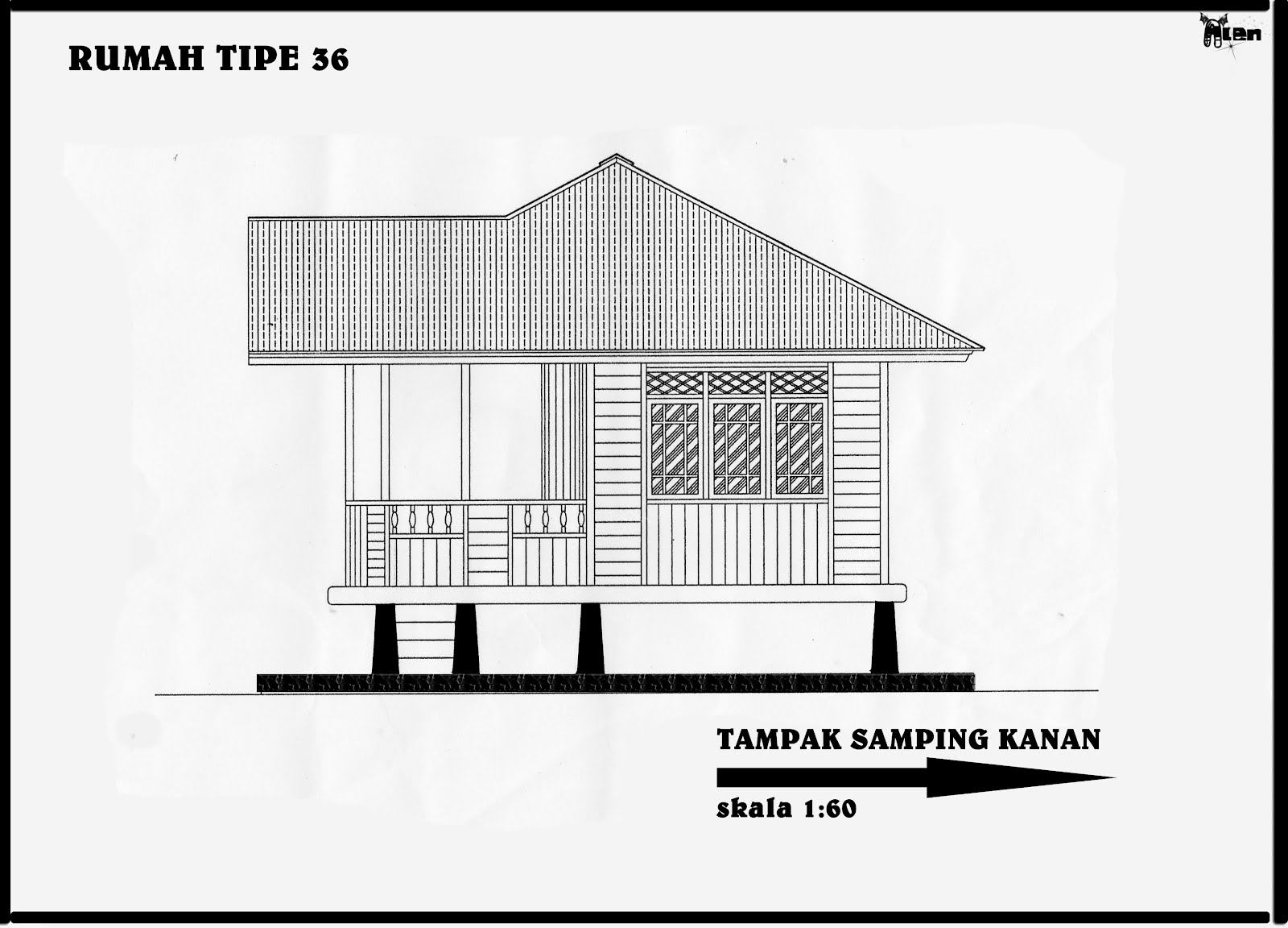 20+ Denah Rumah Kayu Woloan, Yang Cantik!
