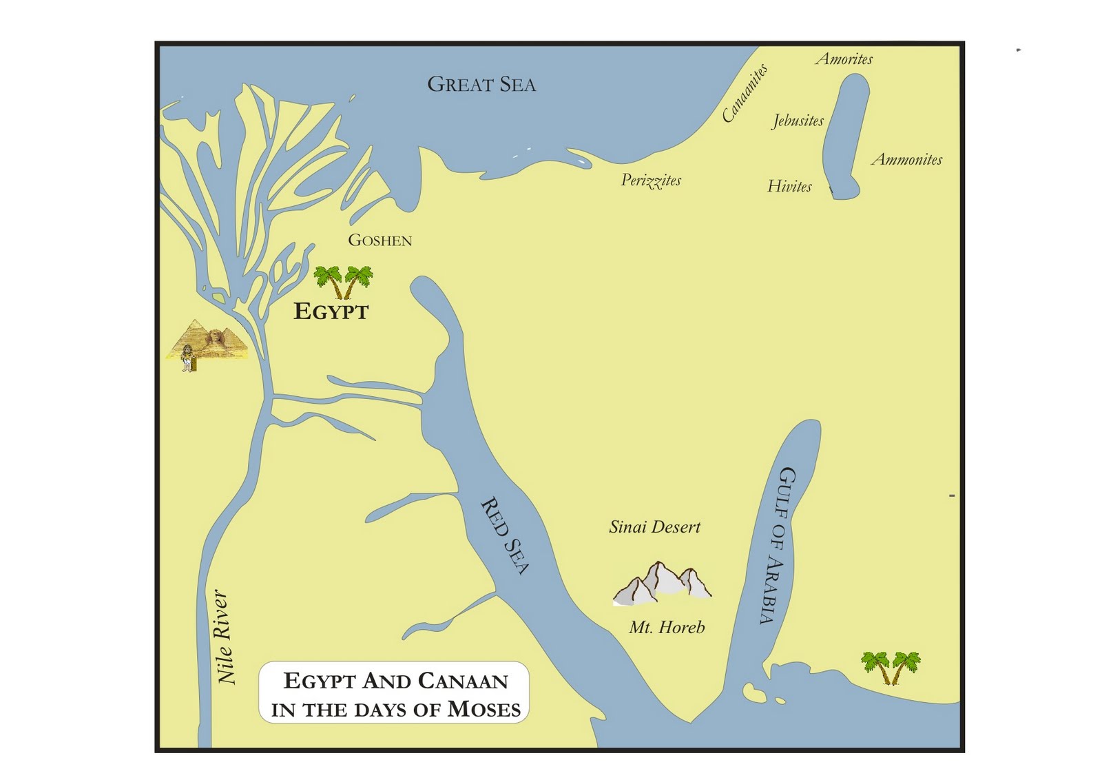 Moses Exodus Map