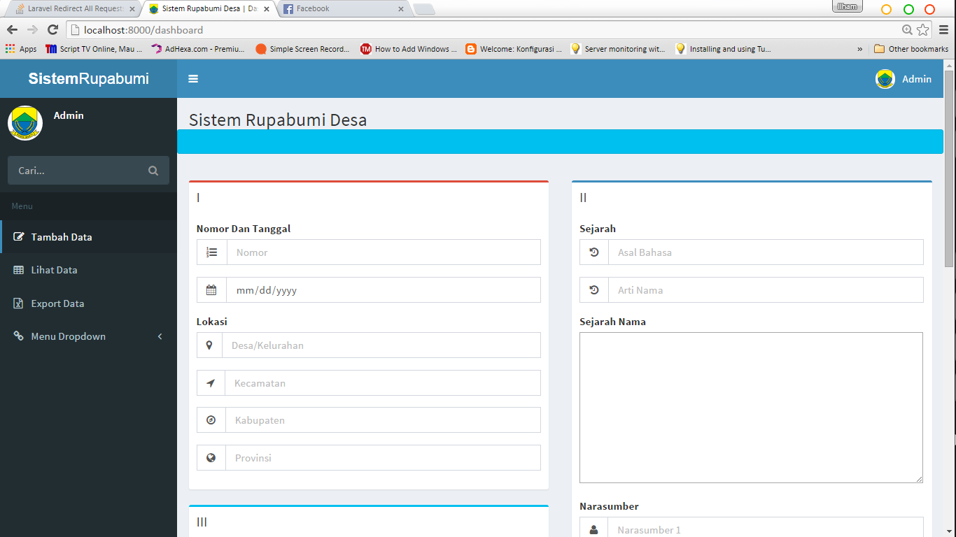 Desain User Interface Sistem Rupabumi Desa | ILHAM