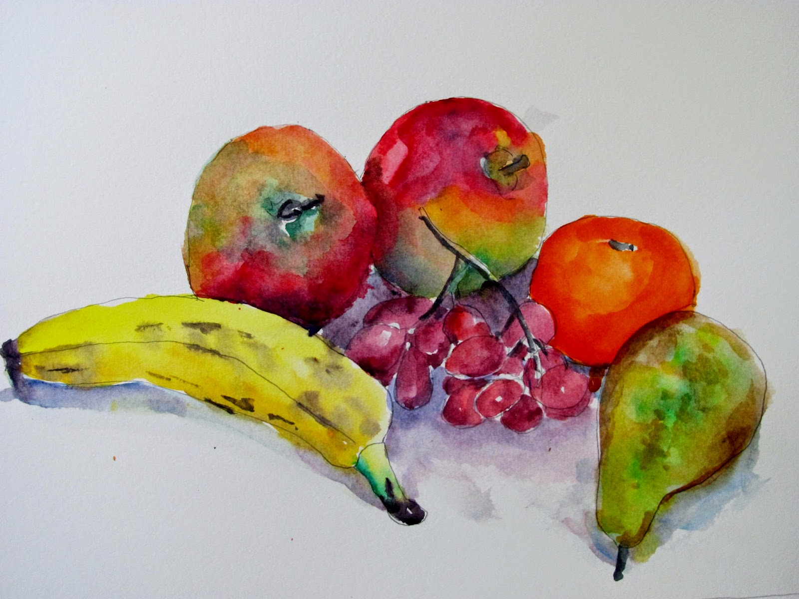 The Watercolour Log: Avon Valley Artists - Fruit or Vegetables or Both