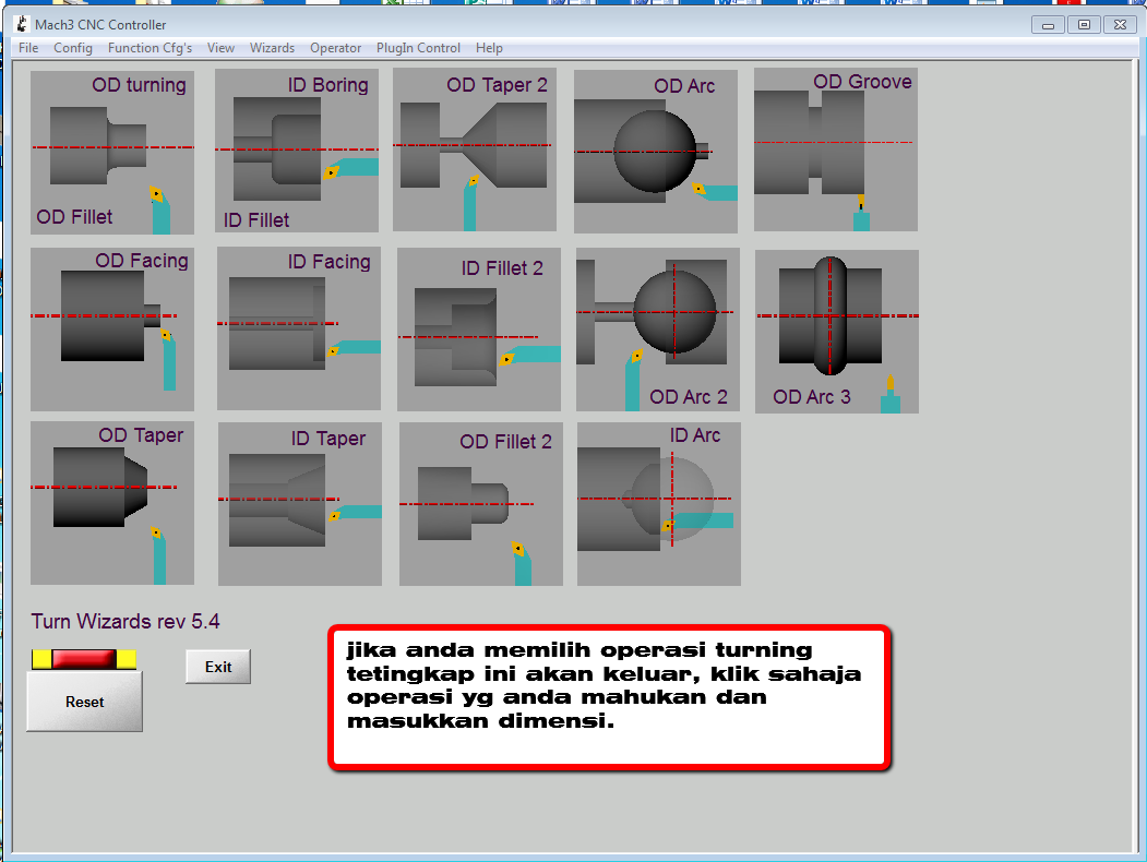 DIY CNC MACHINE: Menggunakan wizards untuk MACH 3 controller