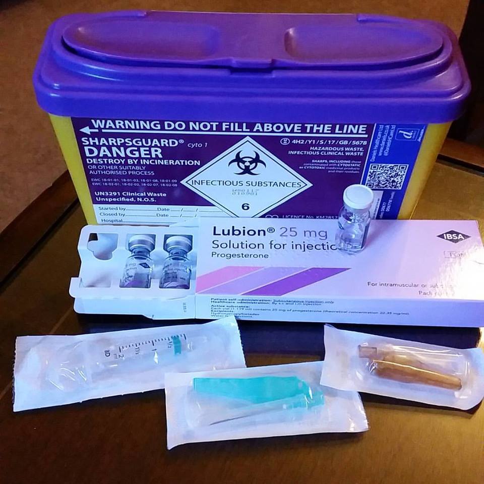 Click's Clan: IVF #3, FET#3: Lubion Injection