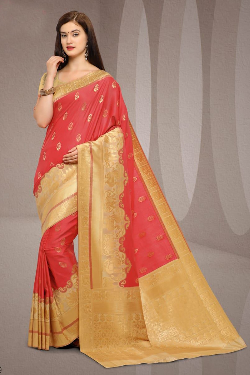 A Bundle Of Weaved Silk Festival Wear Sarees - 5240