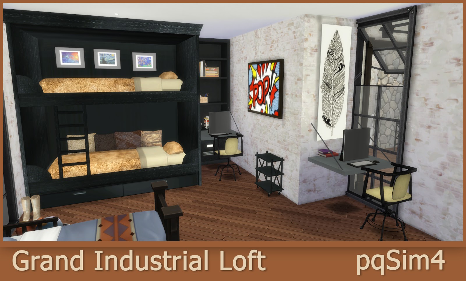 Grand Industrial Loft. Sims 4 Speed Build and Download.
