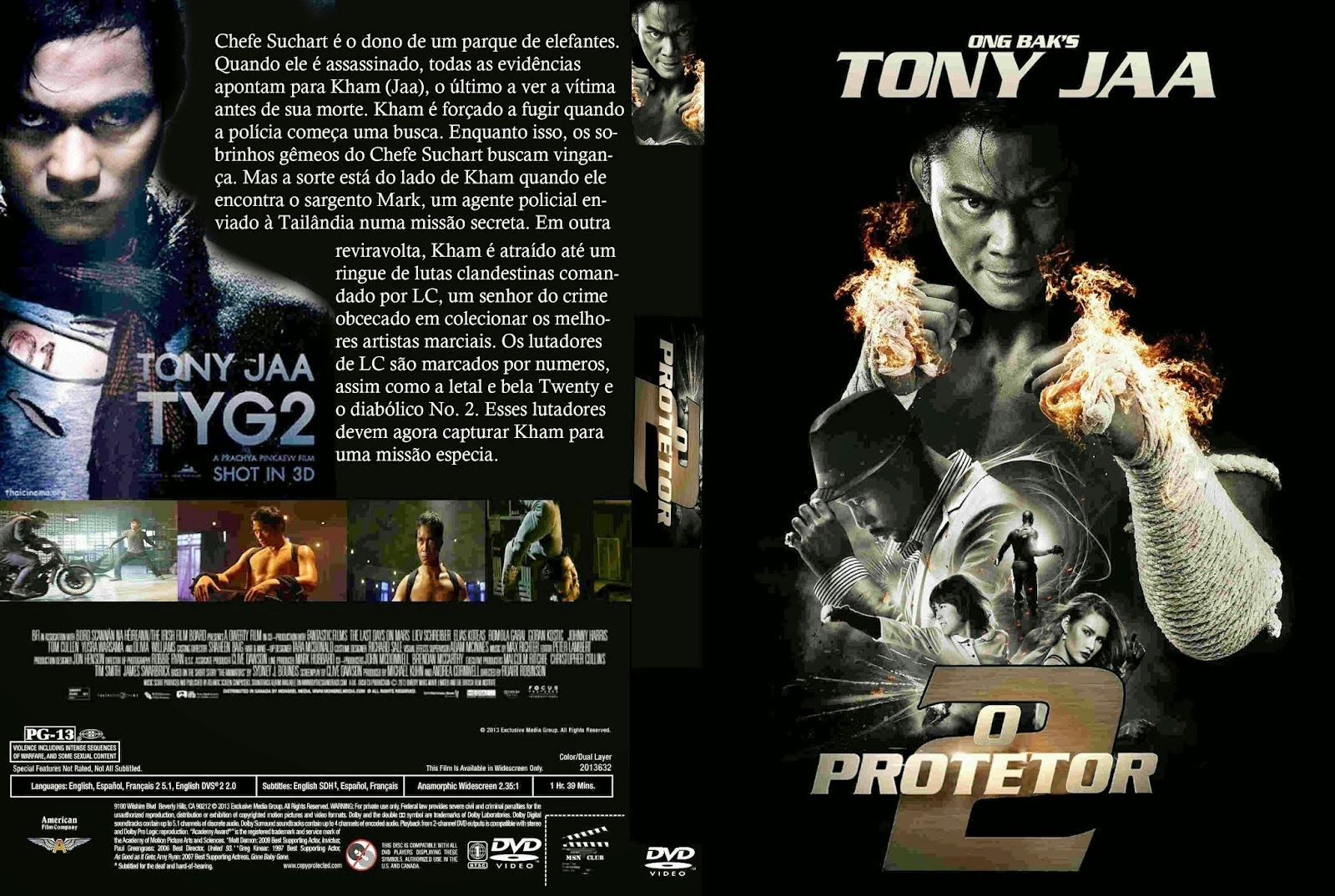 CAPAS DVD-R GRATIS: O Protetor 1 e 2 (Tony Jaa)