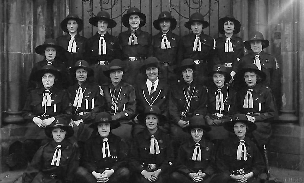 Tour Scotland: Old Travel Blog Photograph Girl Guides Greenock Scotland