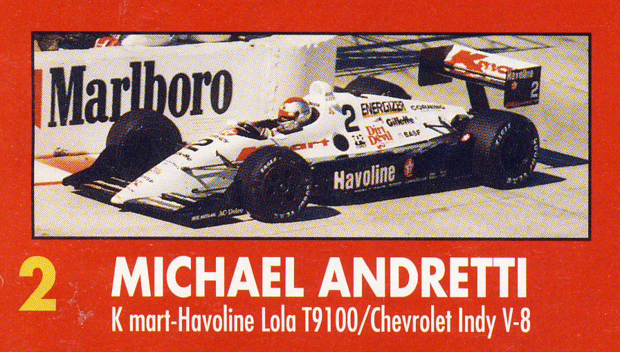 OPEN WHEEL RACING: John Andretti Family Versatile CART